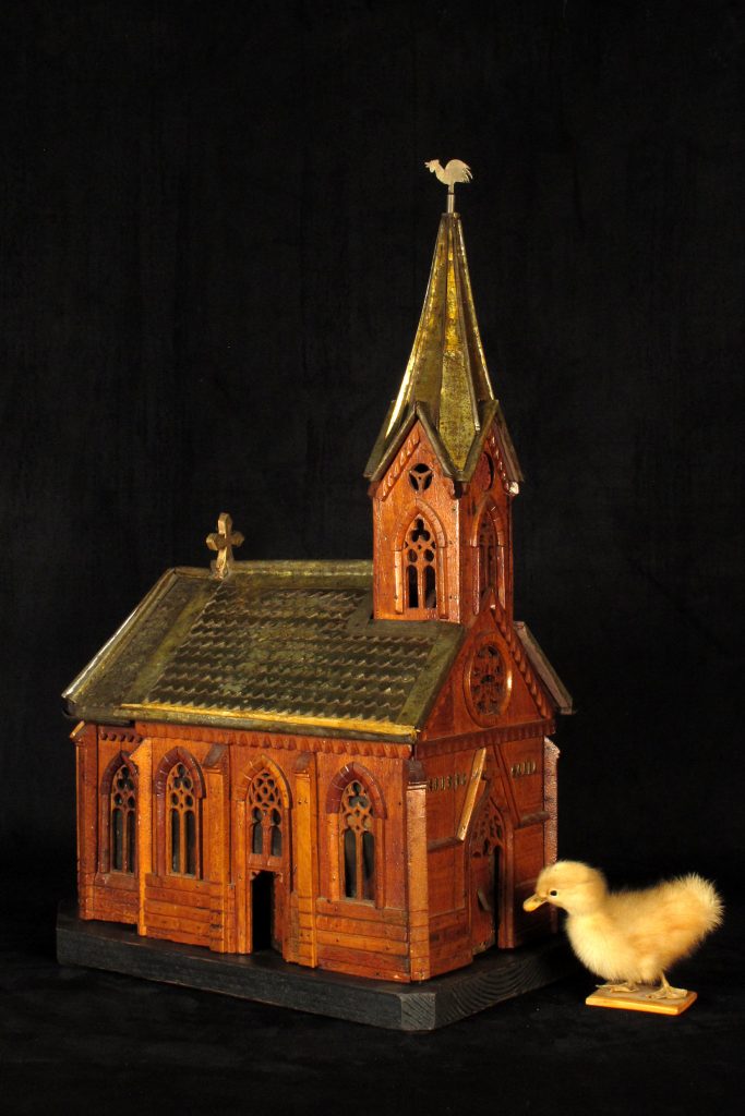 Superbe maquette d’église Alsacienne, vers 1940. – Old School Bazaar