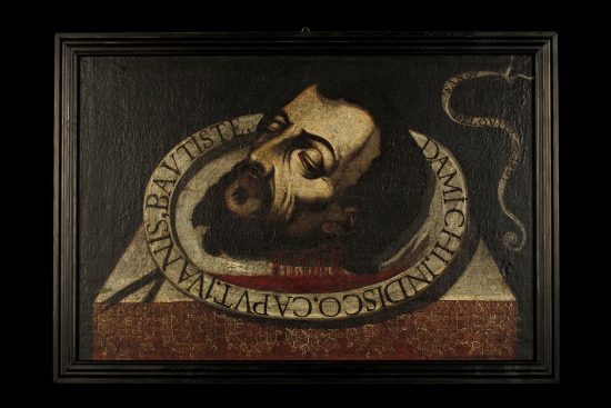 ANCIENNE PEINTURE HUILE TETE DECAPITE SAINT BAPTISTE CURIOSITE FRENCH ...