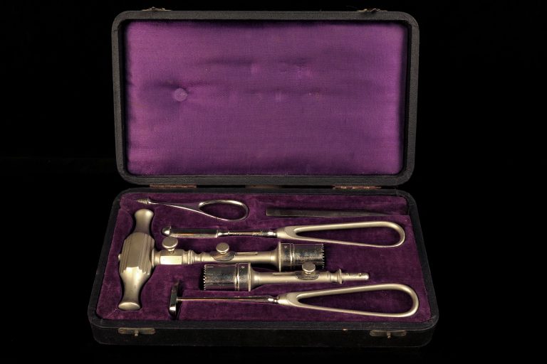 ANCIEN KIT TREPANATION CHIRURGIE ETRANGE CABINET CURIOSITE ANTIQUE ...
